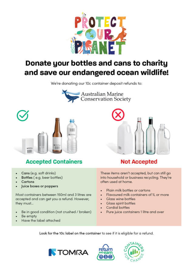 Donate your Cash for Containers Refund - Australian Marine Conservation ...