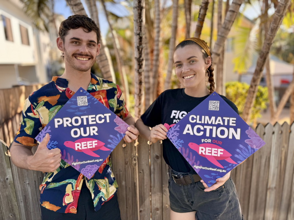 Protect Our Reef Corflute Sign - Australian Marine Conservation Society